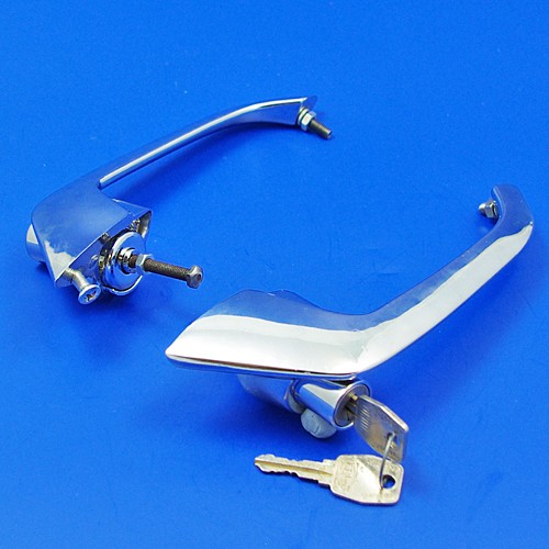 105E-7022400/1-KIT: push button outside door handles with key barrel ...